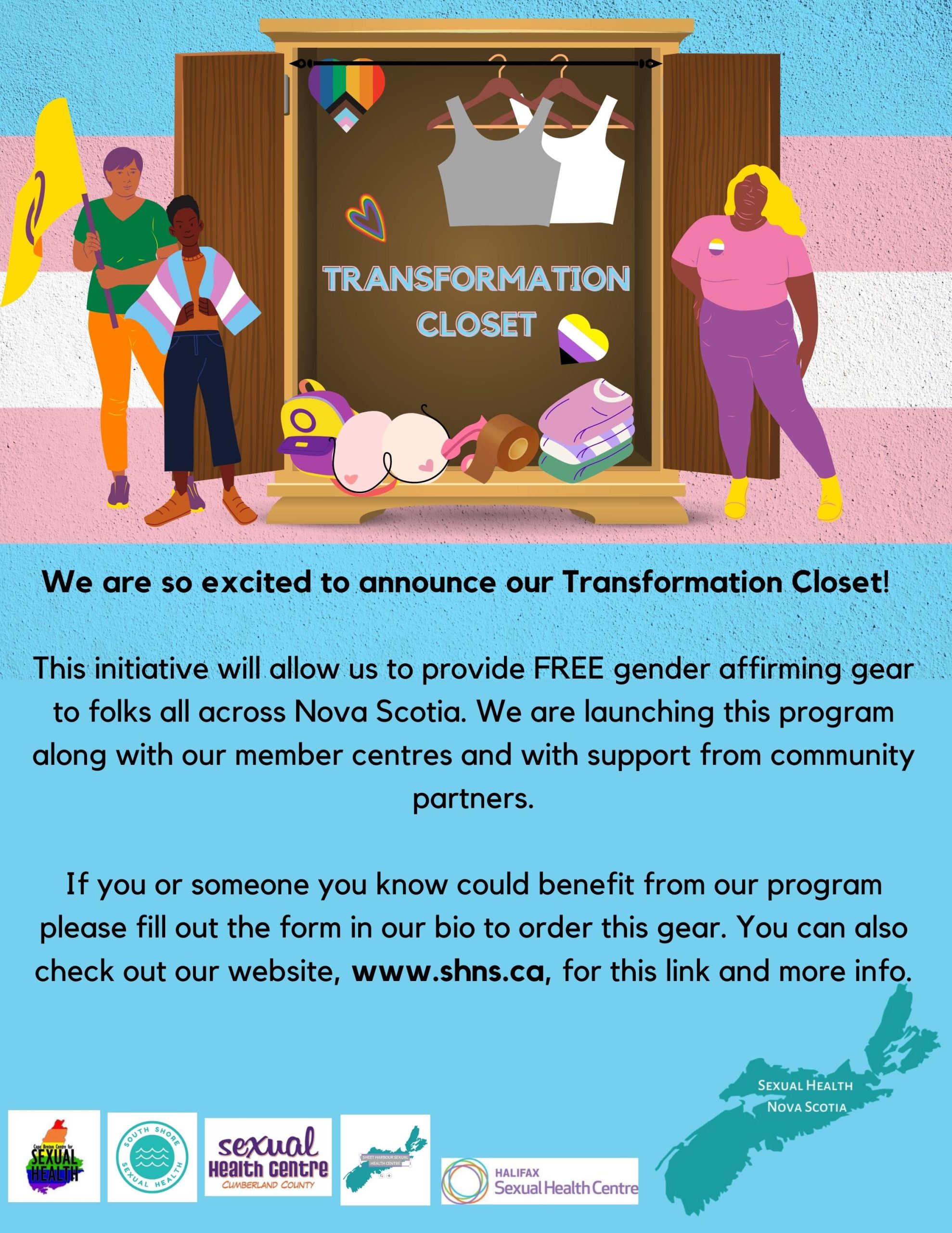 SHNS Transformation Closet – Halifax Sexual Health Centre